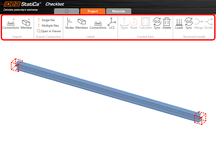 Befehle im Checkbot | IDEA StatiCa